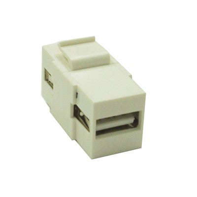 Circuit-Test 100-580 Keystone Feedthru Insert - USB "A-A", White