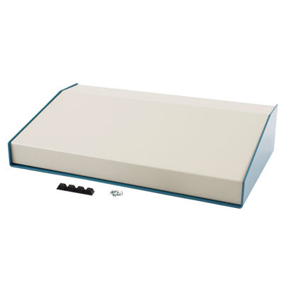 Hammond 1456PH3WHBU Sloped Aluminum Instrument Case - 211 x 356 x 76mm