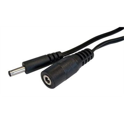 310-830 Coaxial Power DC Cable - 1.3 x 3.5mm Plug to Jack, 3ft