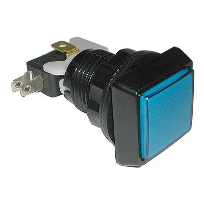 Circuit-Test 459-526 Push Button Game Switch - SPDT Square Blue Lens ...