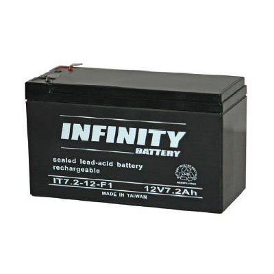Infinity BT-12V7.2F1 12 Volt - 7.2Ah Rechargeable SLA Battery