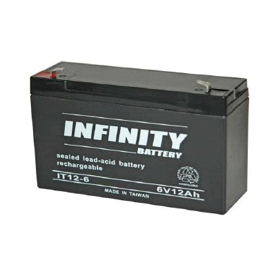 Infinity BT-6V12 6 Volt - 12Ah Rechargeable SLA Battery