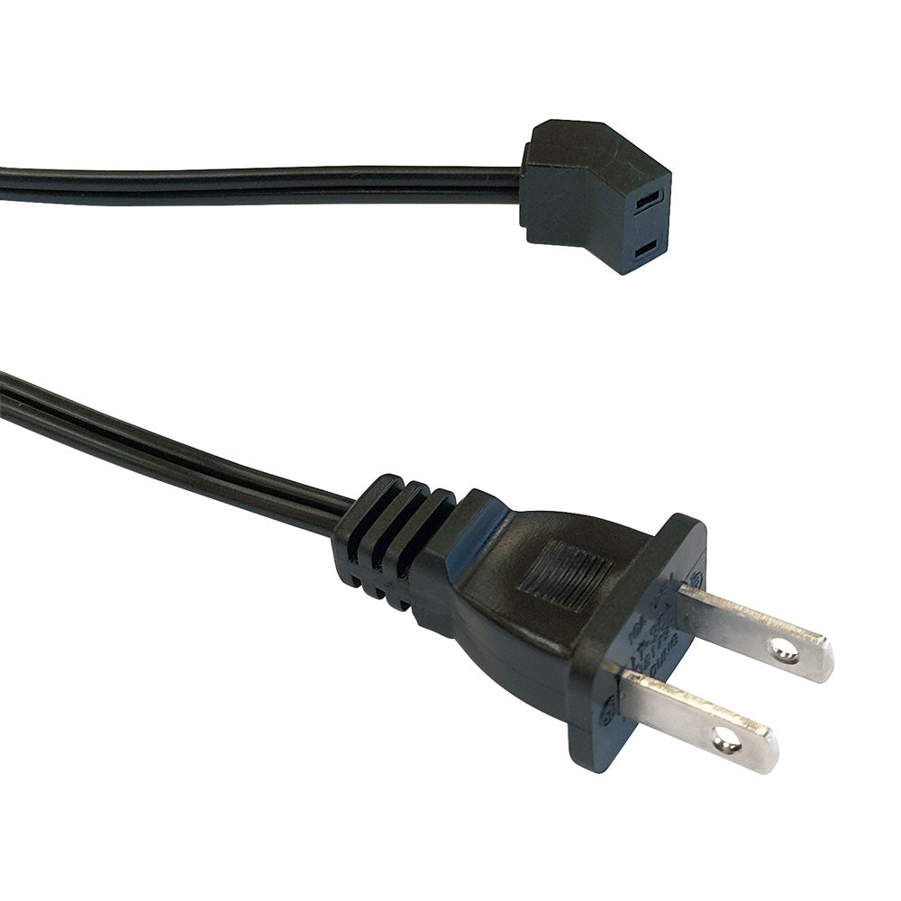 Circuit-Test CFC-A24P Fan Power Cord - Fan Angled Plug to AC Plug, 24"