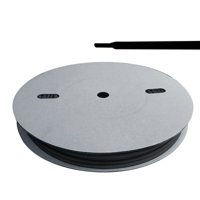 Heat Shrink 2:1 - 1/4", Black, 328ft Spool (HS-1/4BLK-328)