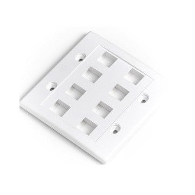 PH521 Wall Plate - 8 Hole, Keystone Jack | Active Tech Canada