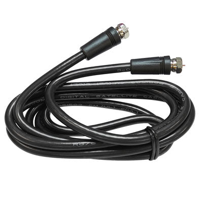 CATV RG6U Coax Cable F-F Plug, 6ft Black (RG6U-6FT-BLK)