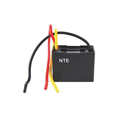 NTE CFC-1/2 Mylar Film Capacitor, Dual, 1uF & 2uF, 125/250VAC, 3 Wire