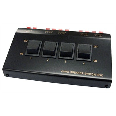 4 Way Speaker Switch Box | 4 Way Speaker Selector Switch