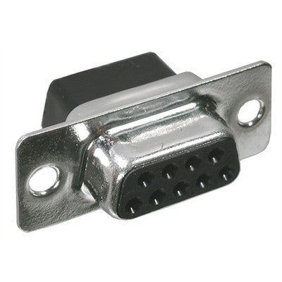 DBF-09-CRIMP D-Sub Female - 9 Pin Crimp-on Connector with Pins