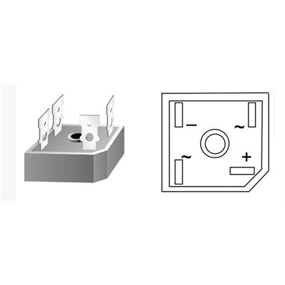 GBPC3510 Bridge Rectifier, Single Phase, 35A 1KV | Active Tech Canada