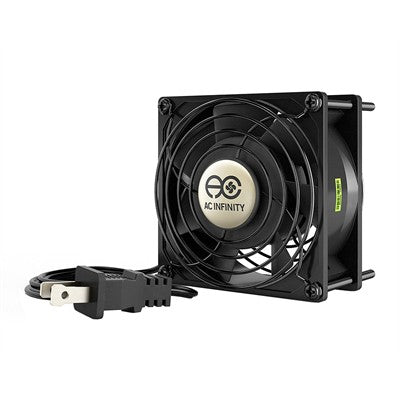 AC Infinity HS9238A-X Axial Muffin Fan Kit with Power Cord, 120VAC, 92 ...