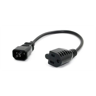 Startech PAC100 3 Conductor Computer Power Cord - IEC 320 C14 Plug to ...