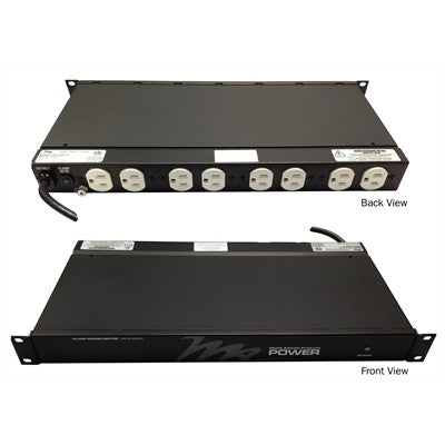 Middle Atlantic PD-815R-PL 8 Outlet Rackmount Power Bar, 15A, 9ft Cord ...
