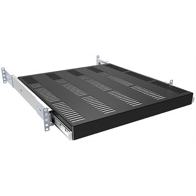 Hammond RSVS1918BK1 Vented Sliding Rack Shelf, Rail Mounted, 18"Depth