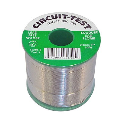 Circuit-Test SRW-LF-080-500 Lead Free Solder - 0.8mm, 500g Roll